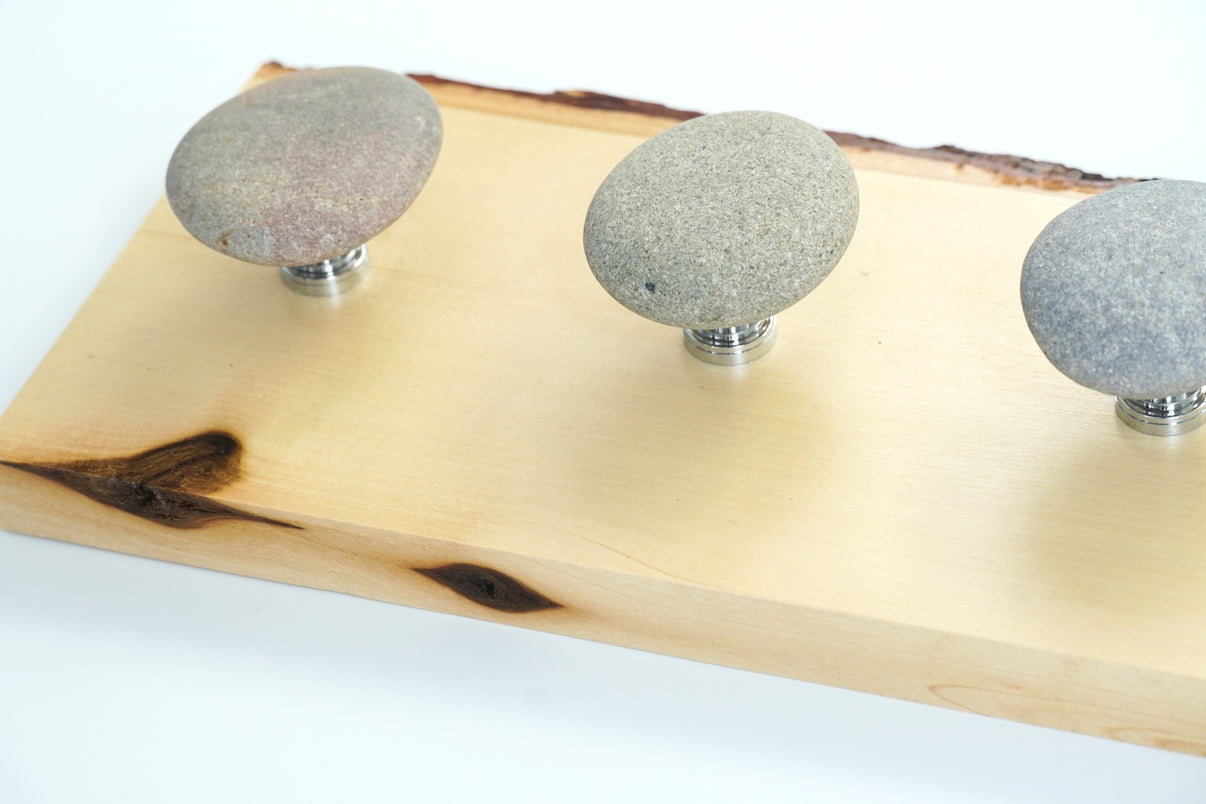 Beach Stone Hook Rack – Aimee's Rock Works